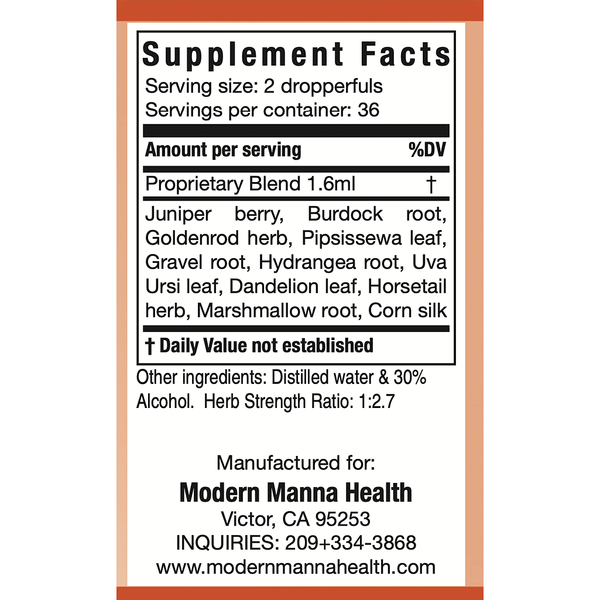 Kidney/Bladder Formula - Modern Manna Health - Cleanse & Detox